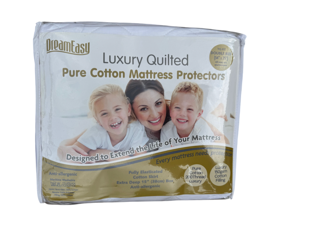 Box of DreamEasy Pure Luxury Quilted Cotton Mattress Protector ...