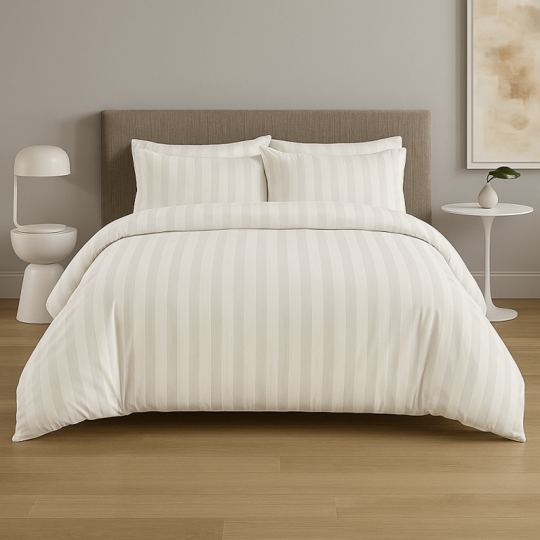 Bellissimo Satin Stripe Single Duvet Set – Harwood Textiles
